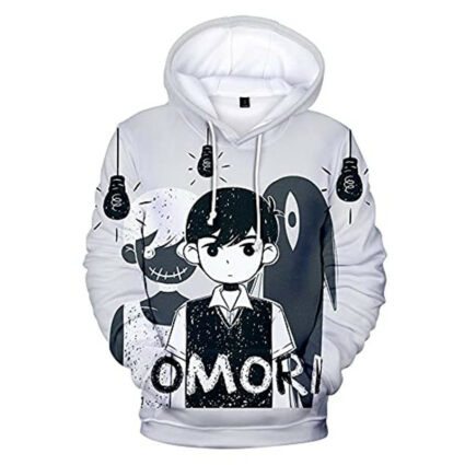 Omori Game Hoodie - Grey - Omori Plush